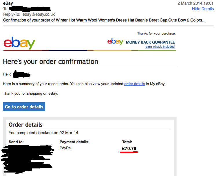 Got order confirmation email but seller hasn't rec... - The eBay Community